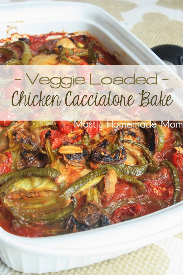 Veggie Loaded Chicken Cacciatore Bake | Mostly Homemade Mom | Bloglovin’