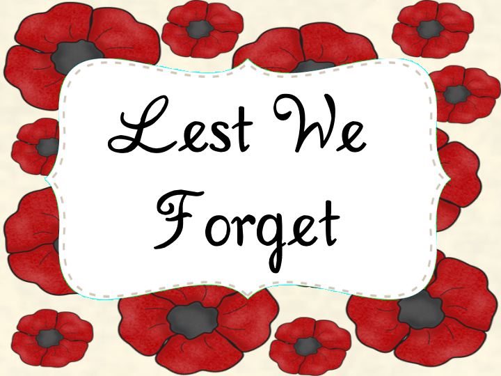 A Grade One Nut and Her Squirrelly Crew: Lest We Forget - Resolving ...
