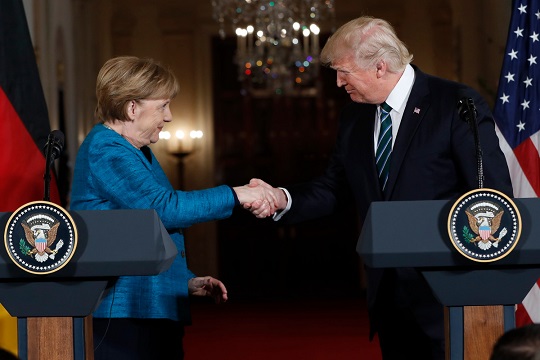 A Little Reality: Trump-Merkel Diplomatic Body Language