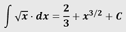 Matemáticas10: Integral de Raíz Cuadrada de x