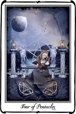 A Tarot Card: Four of Pentacles