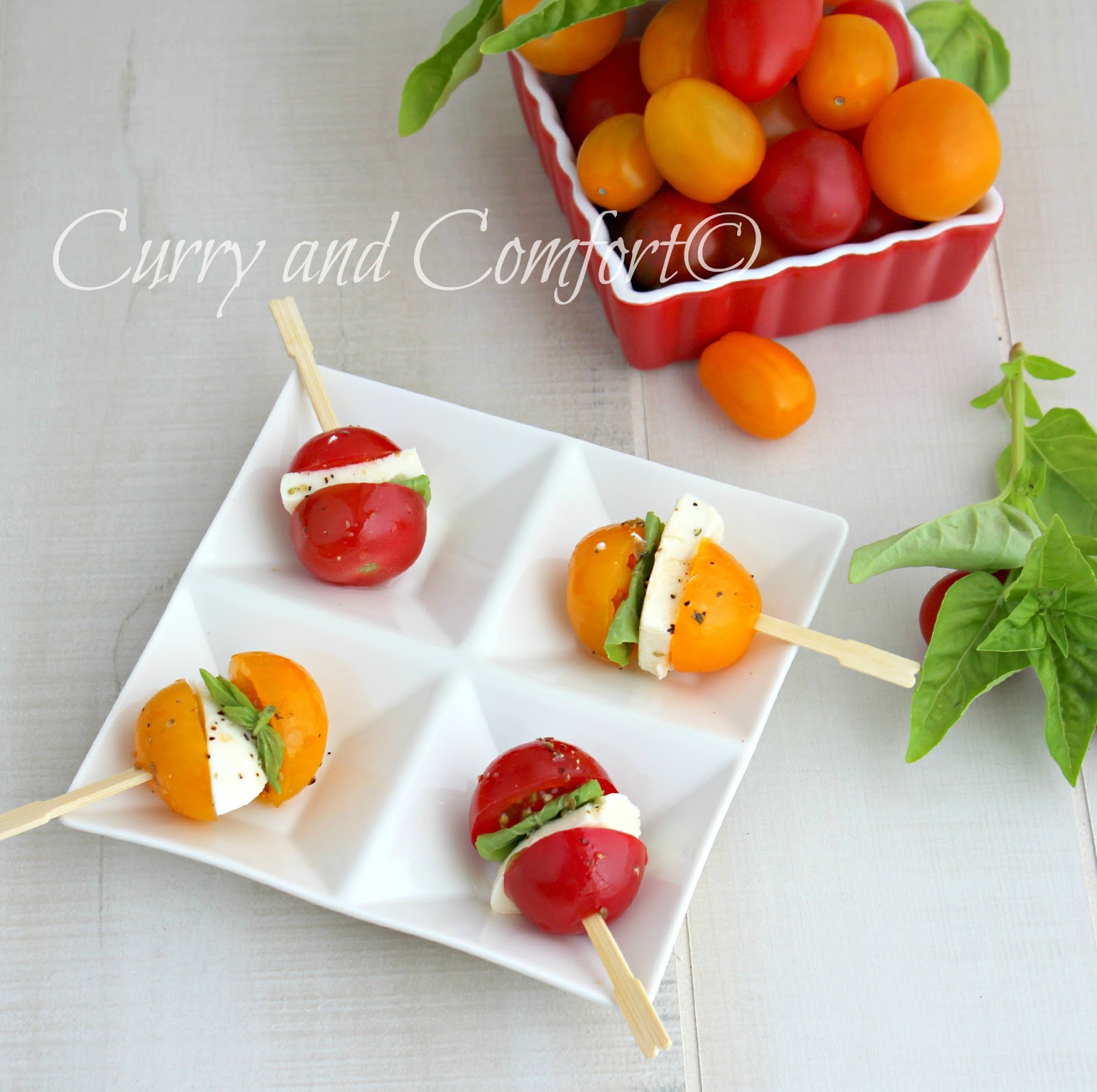 Kitchen Simmer: Caprese Salad Bites Appetizer