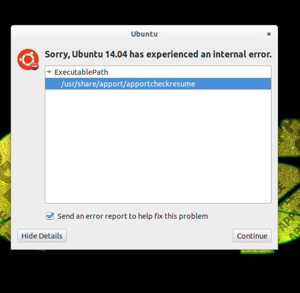 Cara Mengatasi Error (System program problem detected) di Ubuntu 14.04 ...