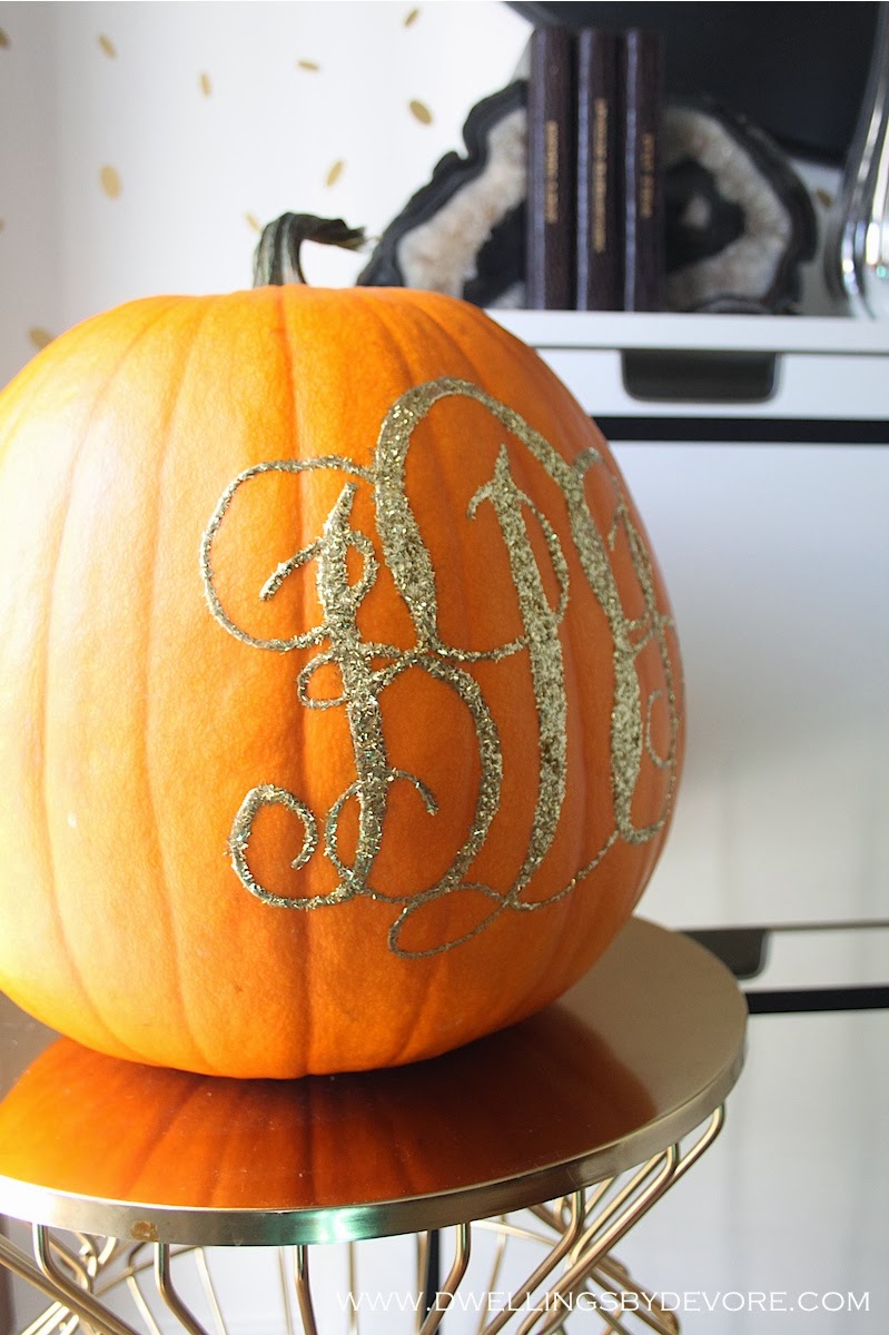 Dwellings By DeVore: DIY Monogram Pumpkin