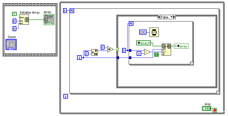 Programming Labview By Nut การเขียน Labview ในส่วนของ Array ทดสอบทำไฟ