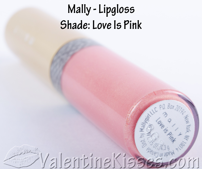 Valentine Kisses: Mally Lipgloss in Love Is Pink - pics, swatches, review