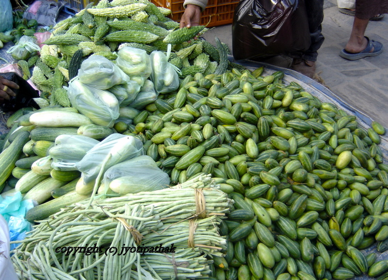 Taste of Nepal: Parvar - परवर - (Pointed Gourd)
