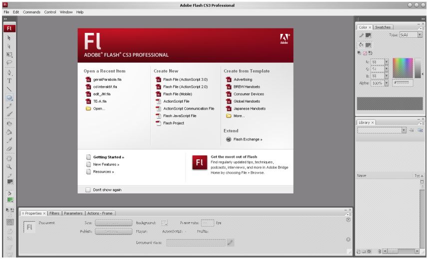 Belajar Flash : Memahami Adobe Flash - Dencik Art Studio