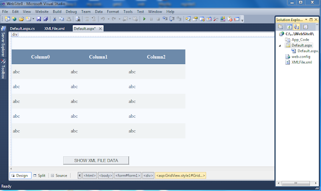 How To Create Xml File And Display The Xml File Data In Grid View Control Mynet Tutorials