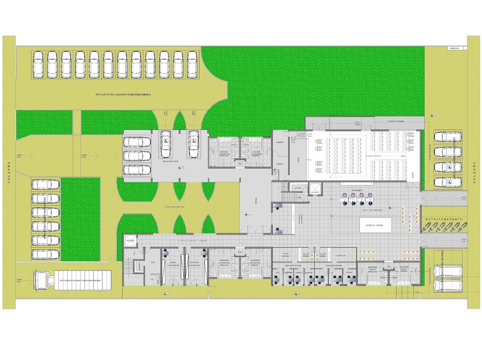 Arte e Dom: PREDIO ADMINISTRATIVO ESPORTIVO