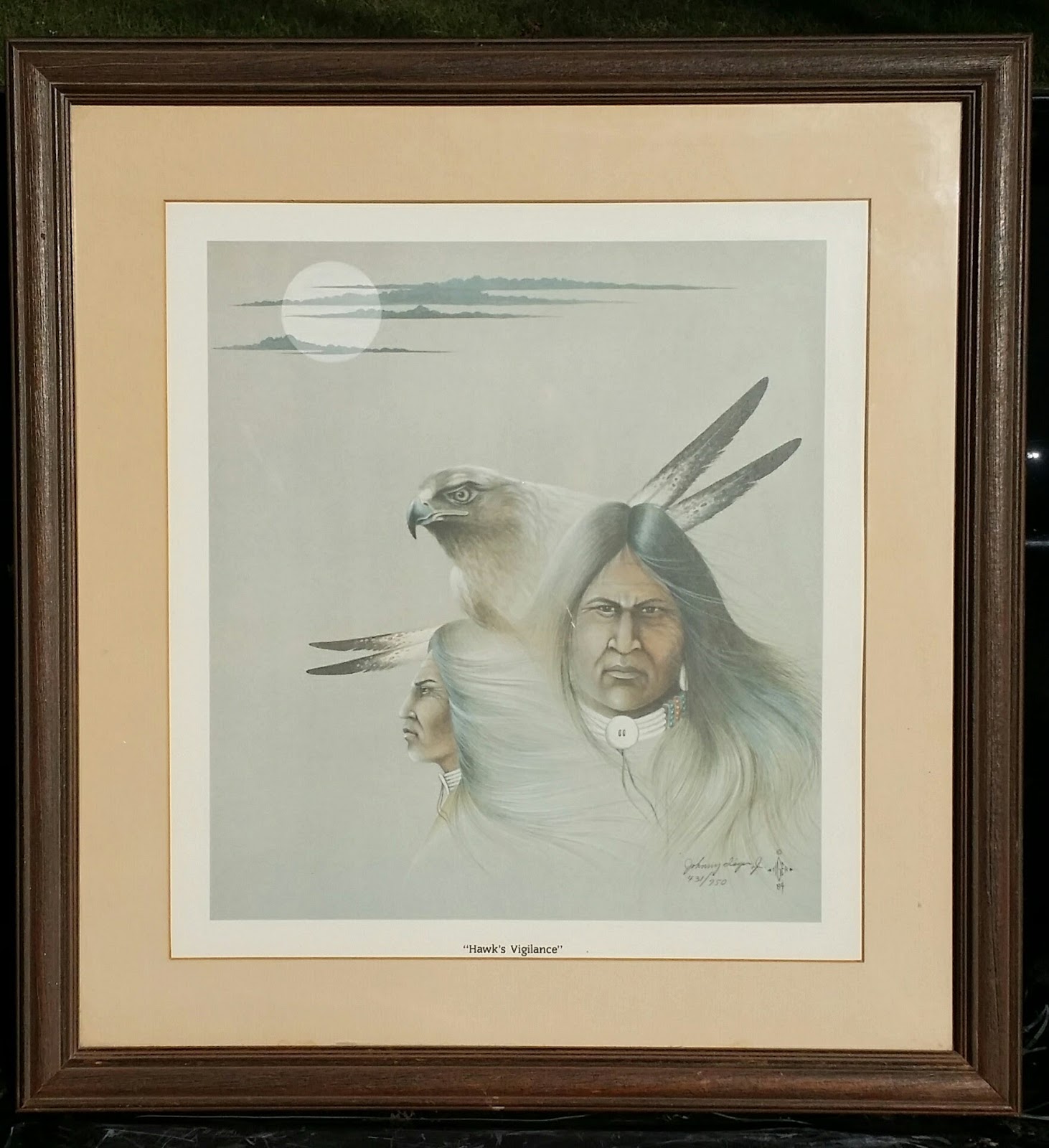 Ancestral Faces: Johnny Tiger Jr "Hawks Vigilance"