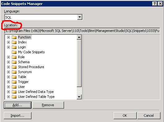 SQL Stuff: T-SQL: SQL2012 Code Snippets