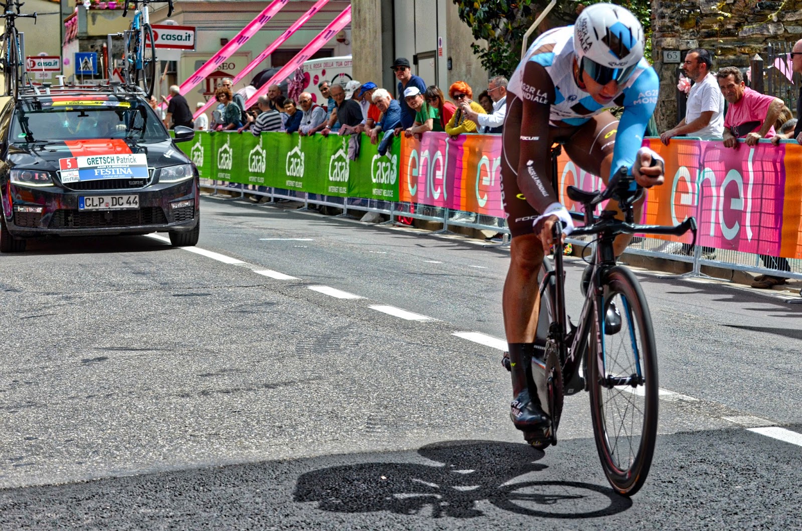 Chianti individual time trial route stage of Giro d'Italia in Tuscany Italy