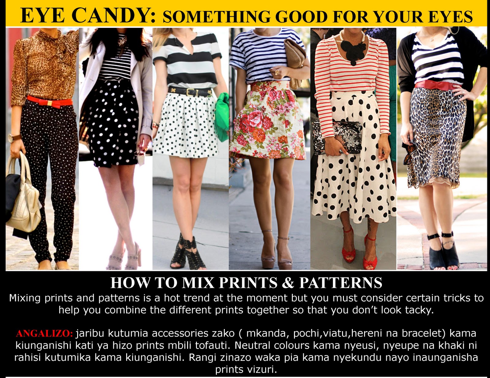 BONGO SHOPAHOLICS: EYE CANDY: HOW TO MIX PRINTS &PATTERNS