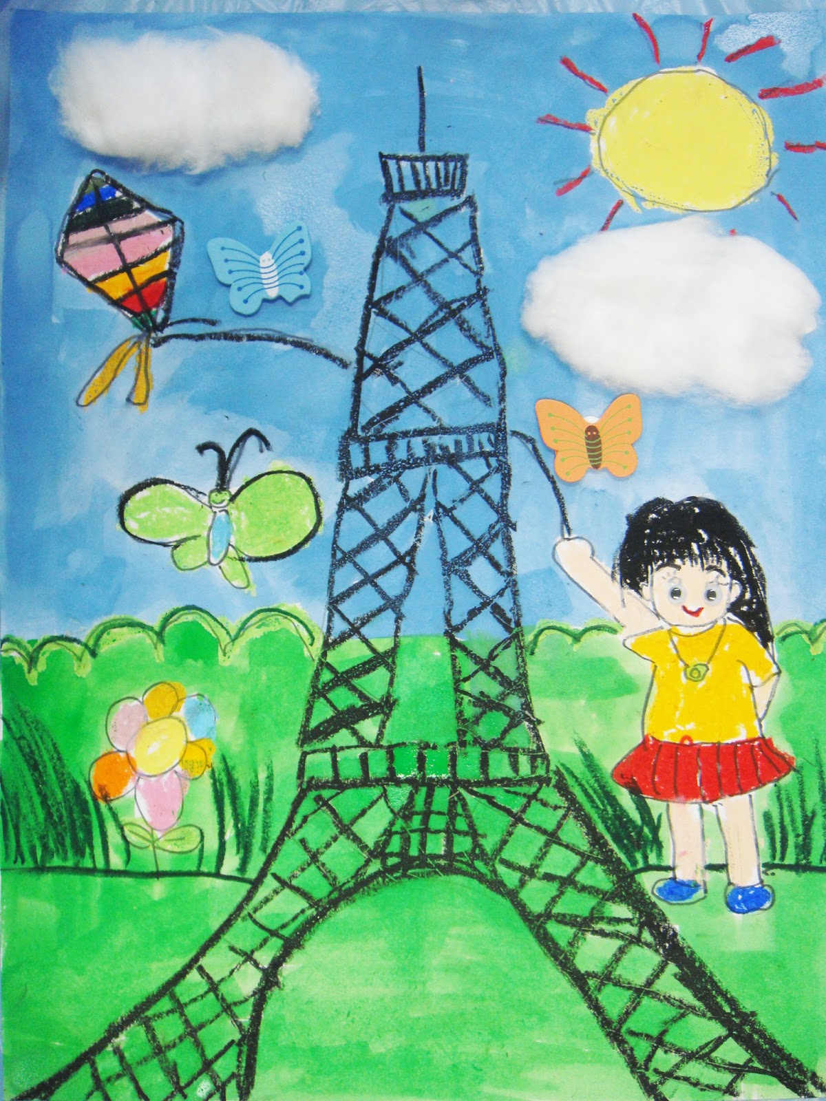 Kids' Art: Eiffel Tower