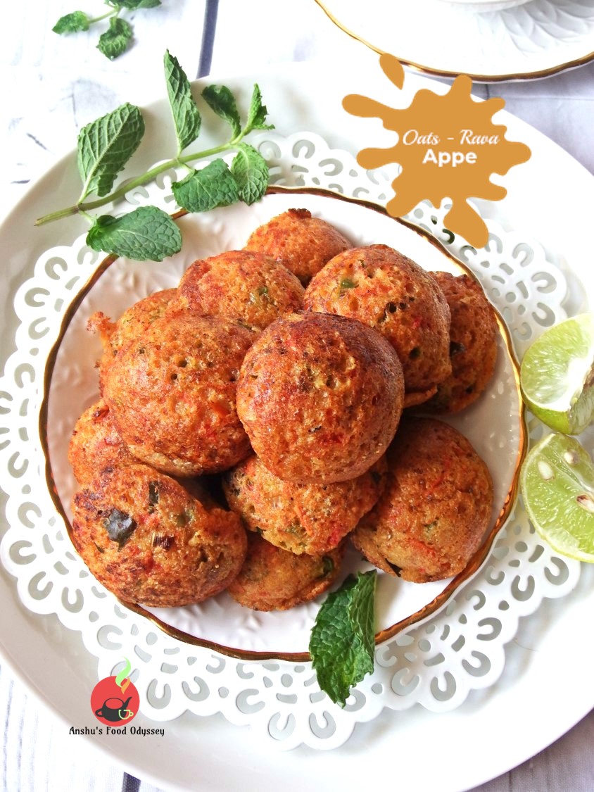 Oats and Rava Veggie Appe [Appam | Paniyaram]