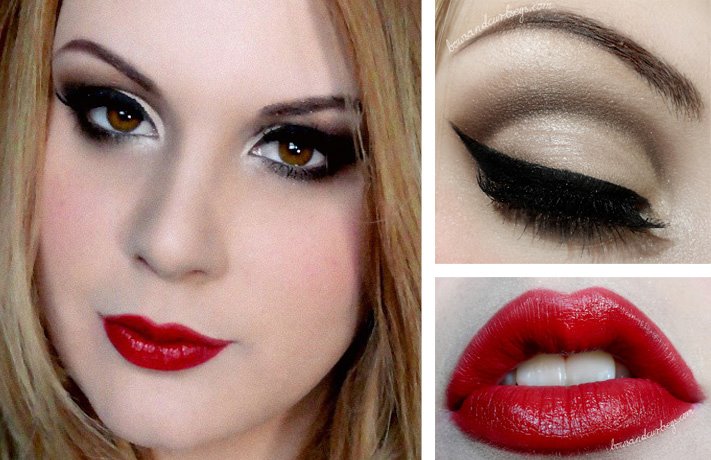 Bels'Place: Dupla marcante: Olhos delineados + Batom vermelho