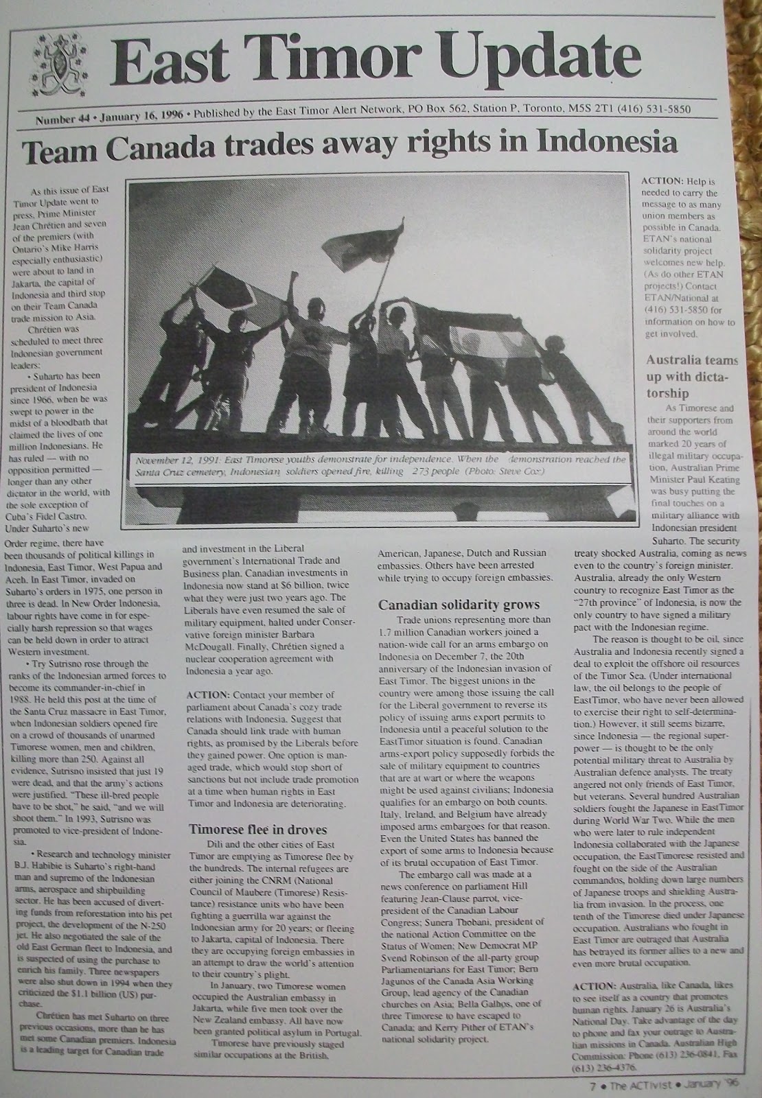 Friends of East Timor - Canada: May 2011