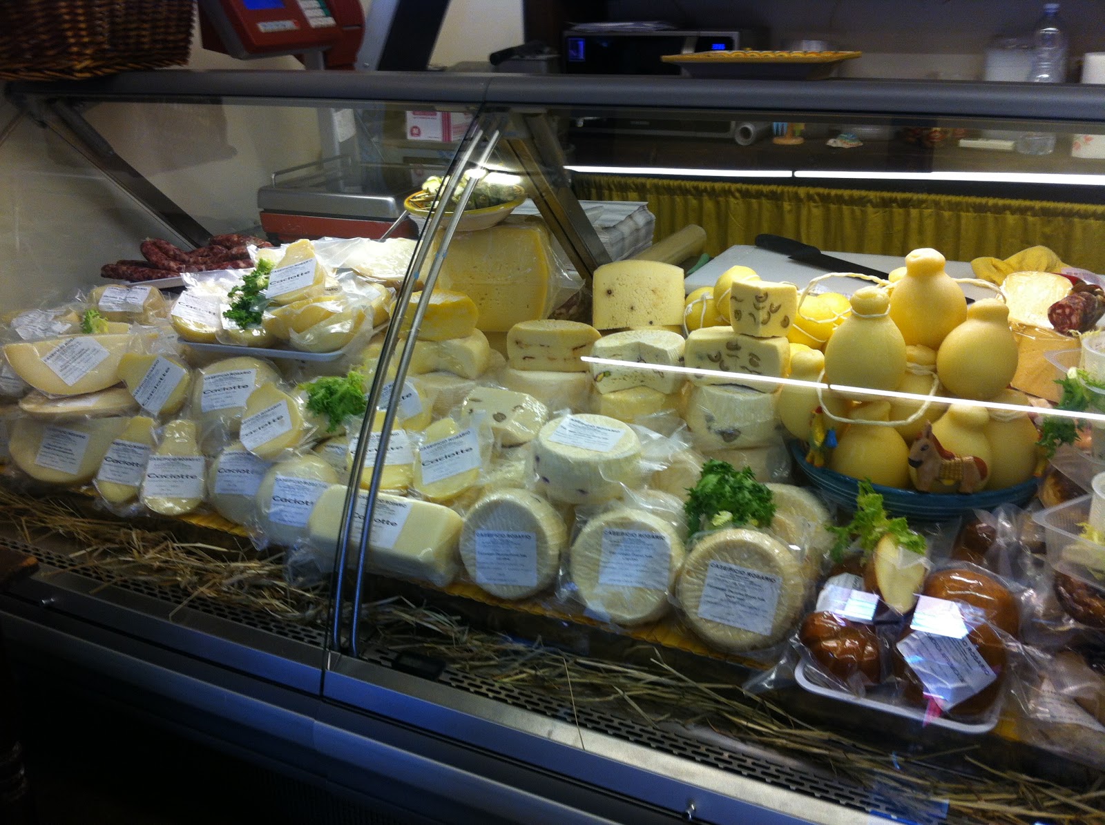 an abundance of Sicilian Cheese .....