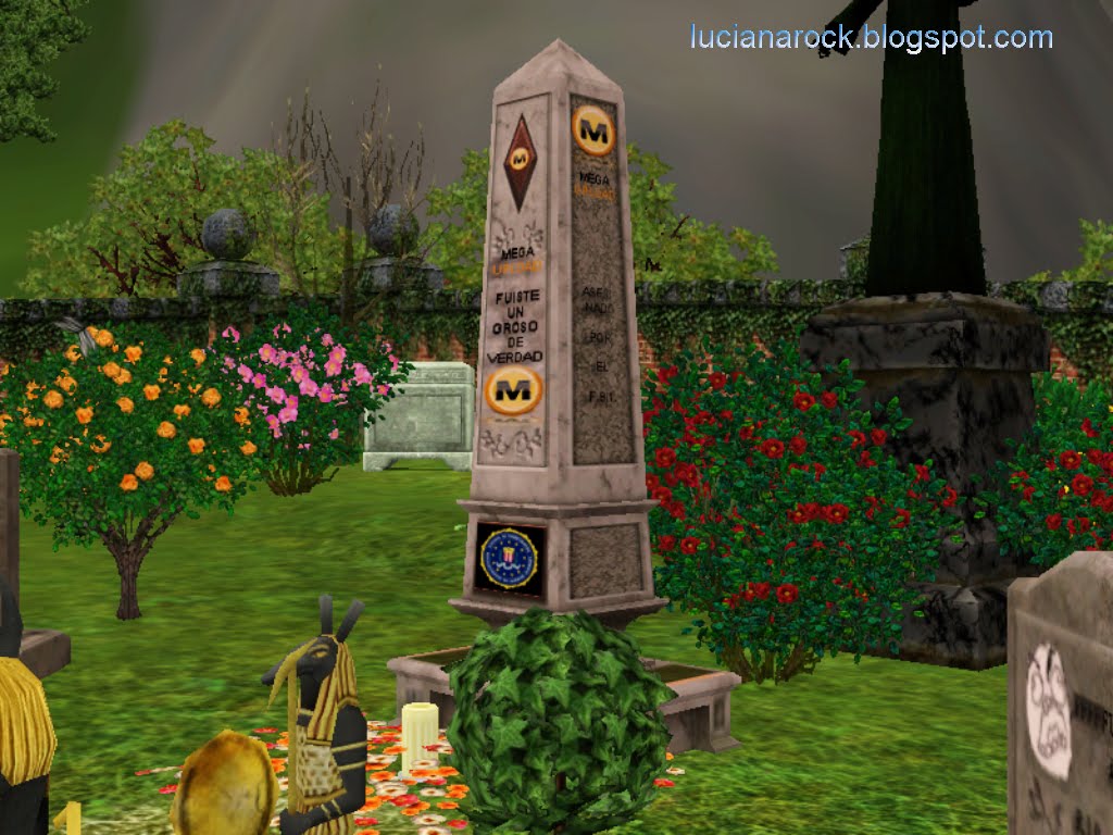 Sims 3 Objetos La Tumba de MEGAUPLOAD R.I.P. | Luciana Rock