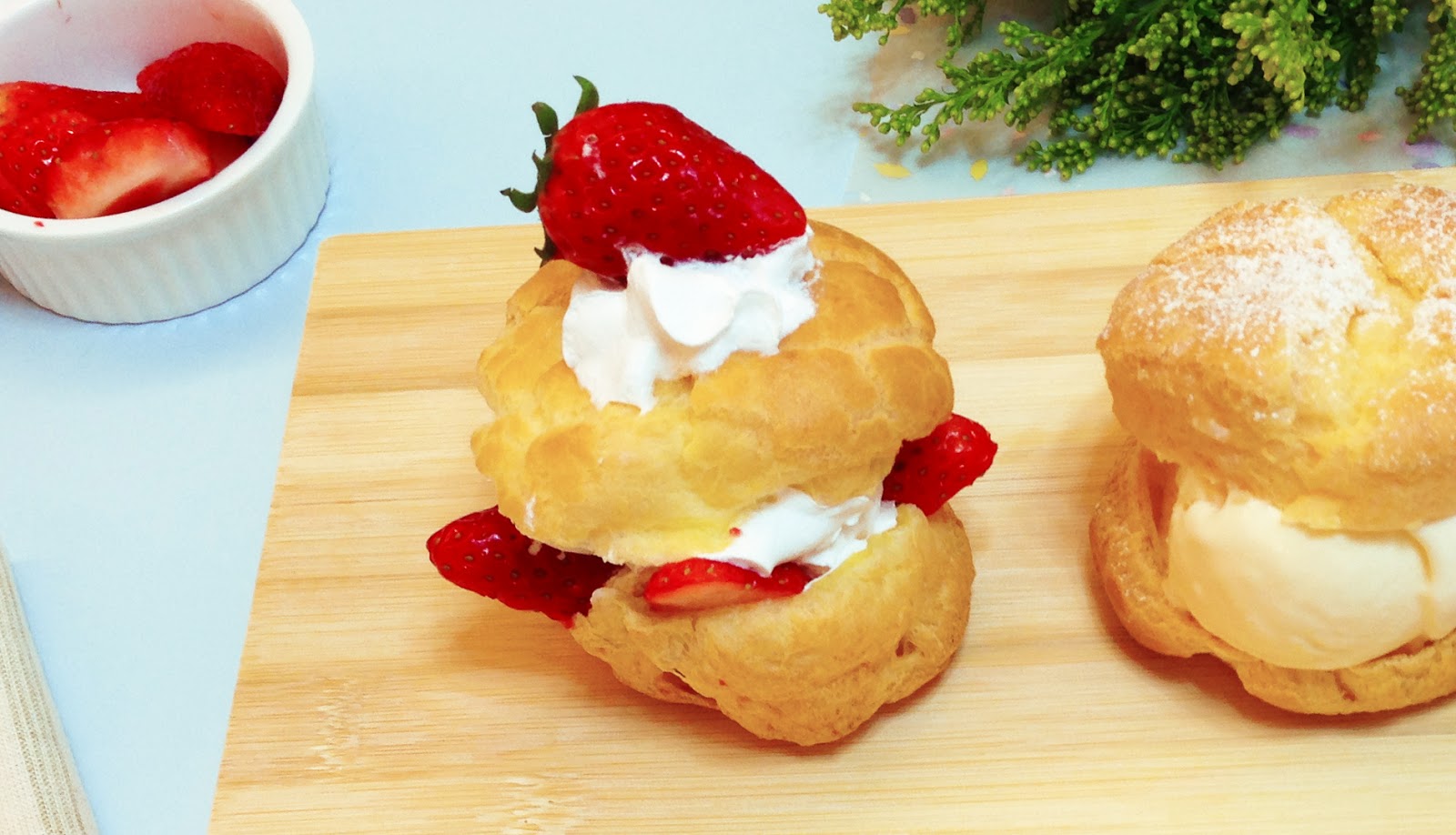 ~ bizarre island ~: The Magic of Choux: Strawberry and Ice Cream Puff