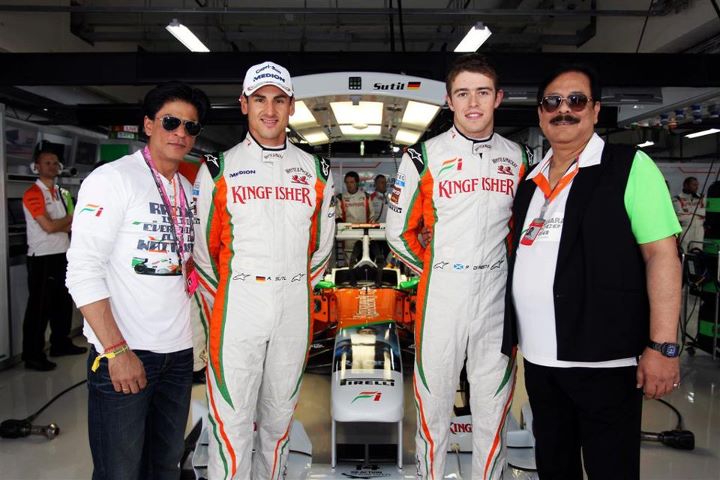 Bollywood star Shah Rukh Khan at F1 Indian Grand Prix Bollywood star Shah Rukh Khan at F1 Indian Grand Prix