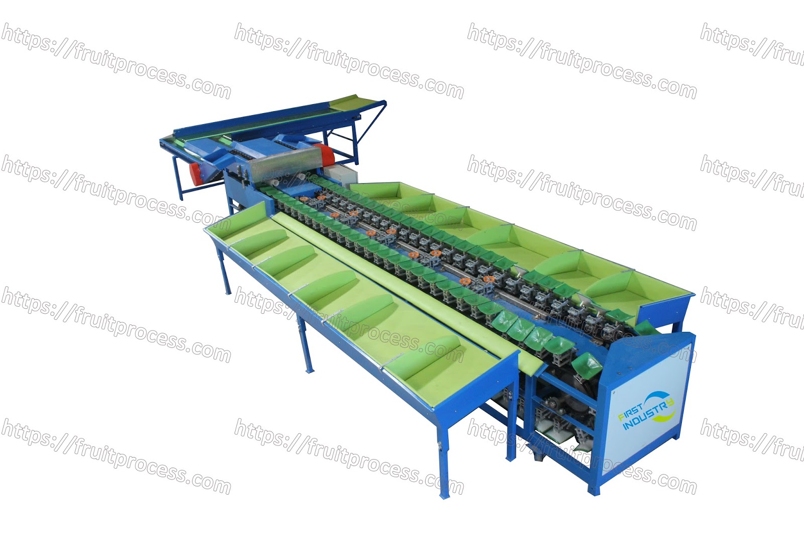 Automatic feeding fruit weight grading machine