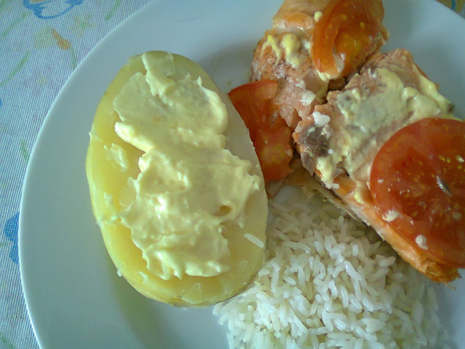 Ipanema Pitanga: Batata Cozida com Molho de Maionese e Queijo Parmesão
