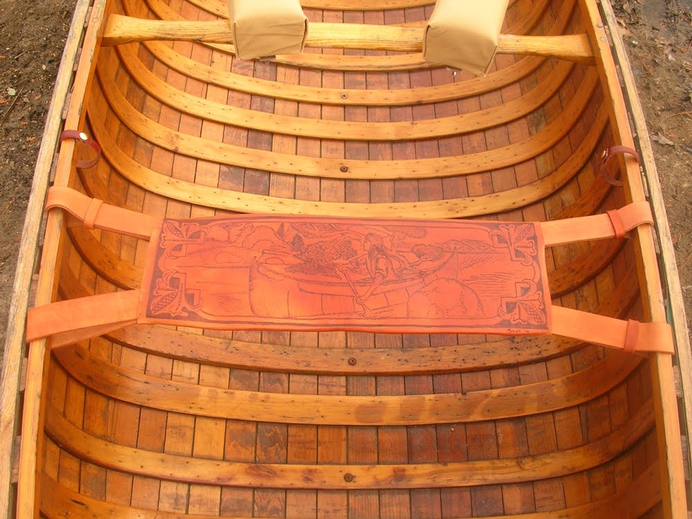 Paddle Making (and other canoe stuff): Leather Solo Seat