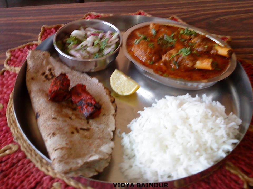Mutton Bhakri Thali