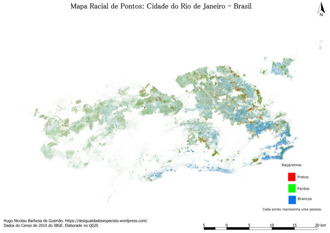 Urban Demographics: The Racial Dot Map of Rio de Janeiro