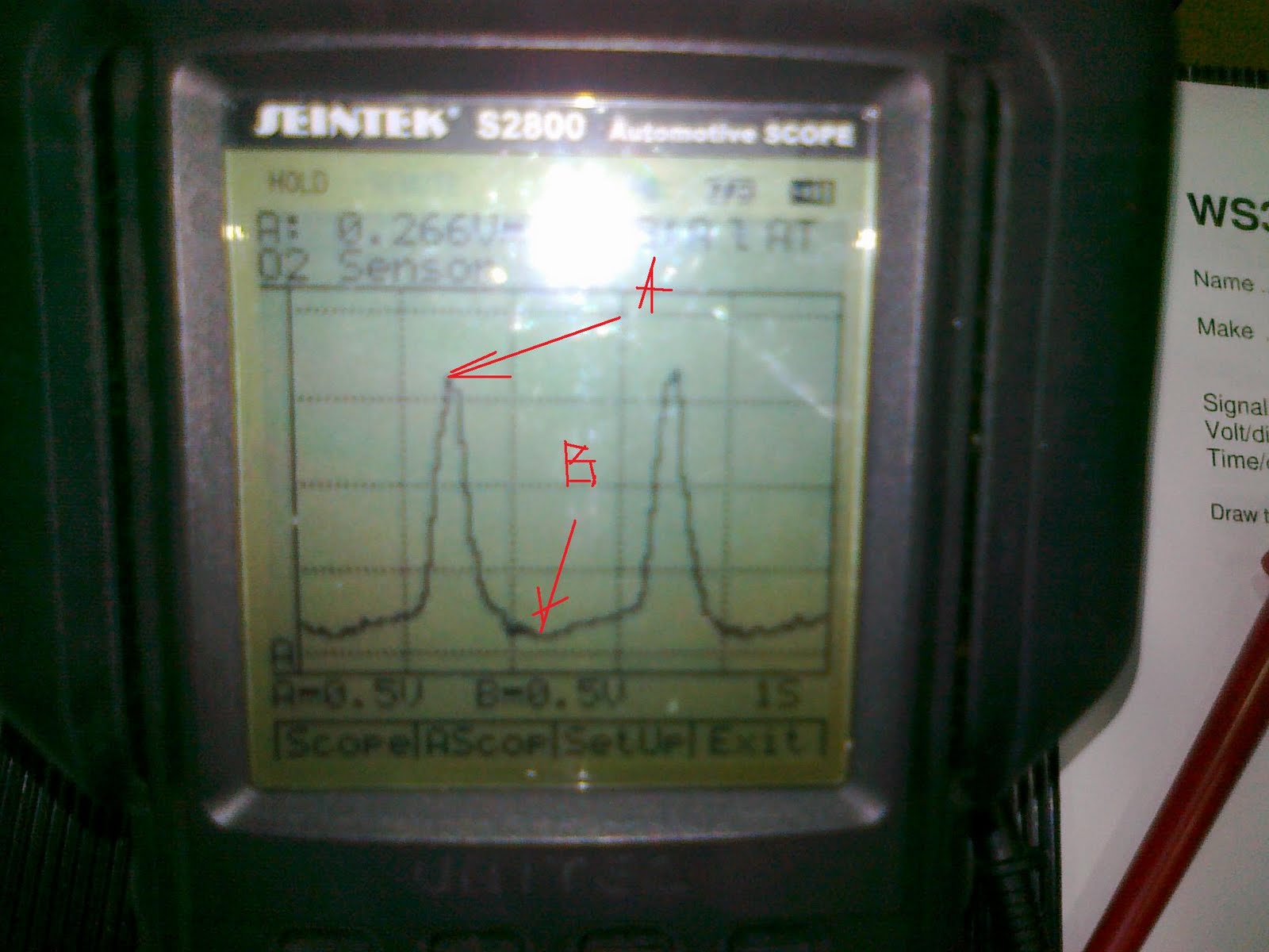 TTEC4826: WS3A Oscilloscope pattern to capture