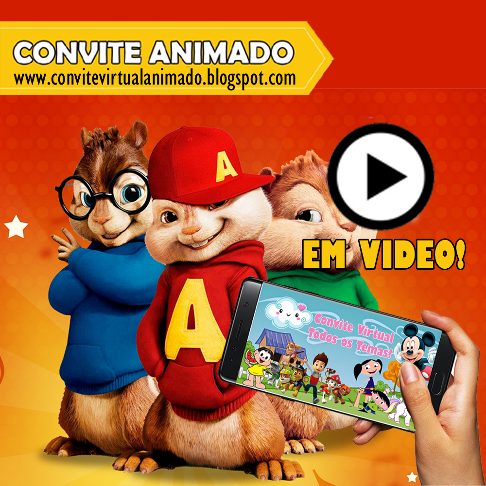 Faça Lindos Convites Virtuais Animados ~ Sua Festa Digital