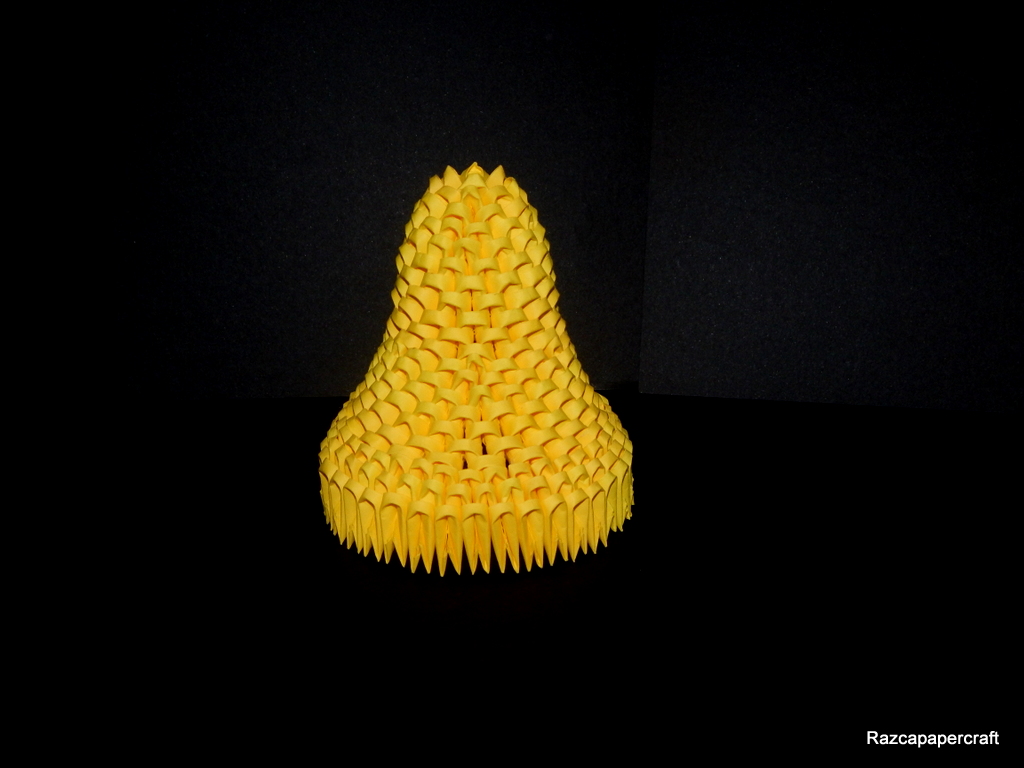 Razcapapercraft: 3D origami Christmas bell