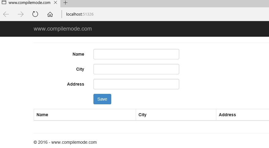 Crud Operation In Aspnet Mvc Using Jquery Json With Dapper Orm 8073