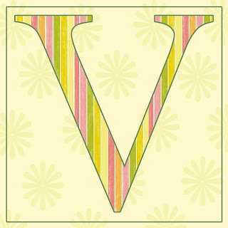 GRANNY ENCHANTED'S BLOG: "Yellow & Pink Stripe" JPG Free Scrapbook Alphabet