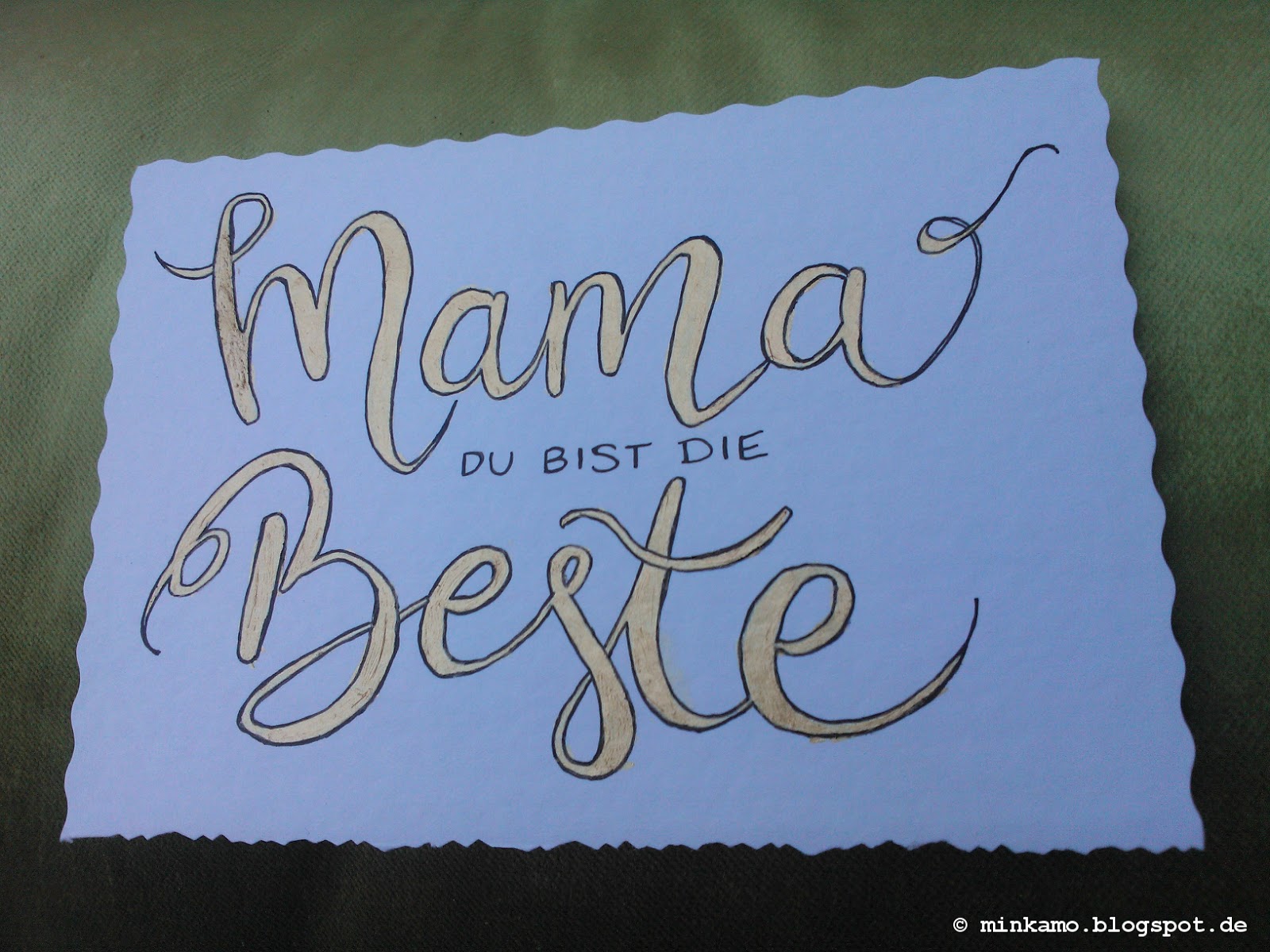 Minkamo's Creative Space: Hand Lettering ~ Muttertag * Mother's Day