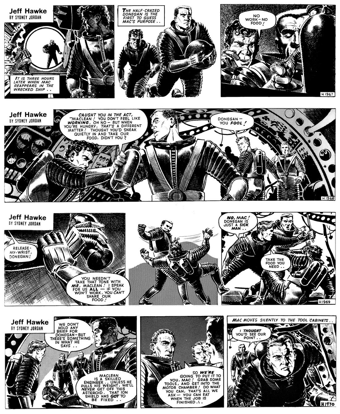 Hairy Green Eyeball 3: Jeff Hawke — UK Science Fiction comic strip ...