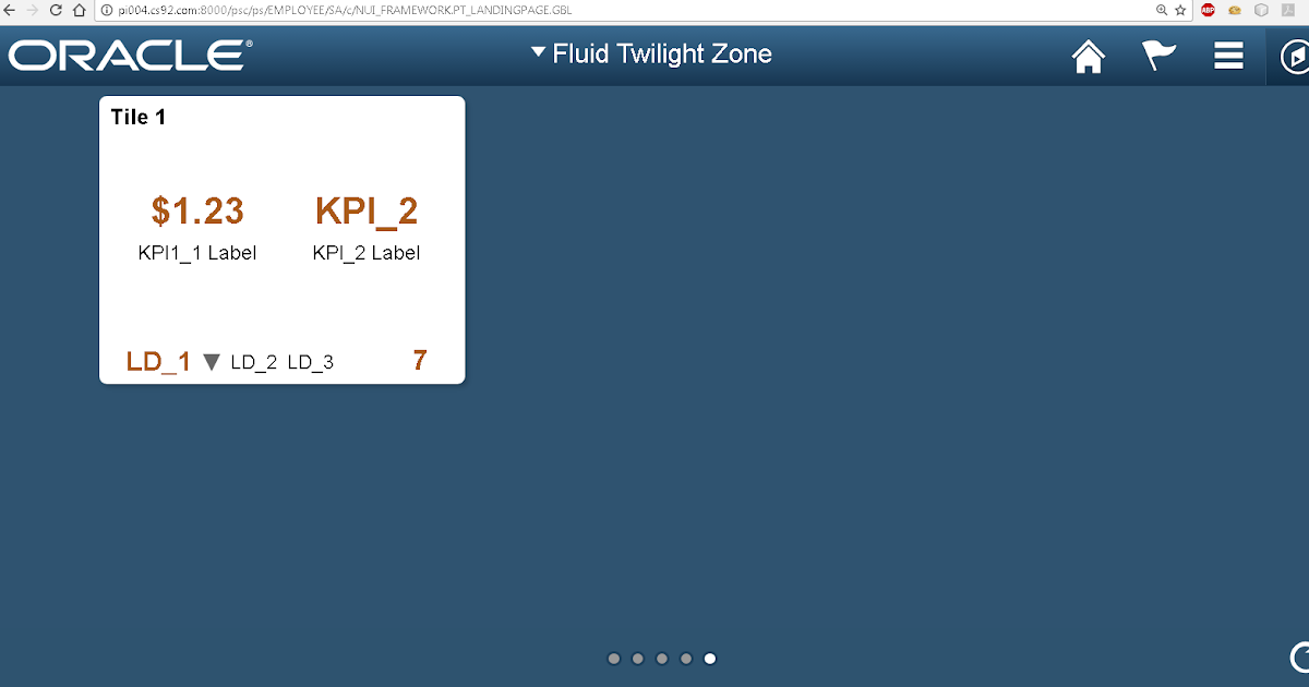 Sasank's PeopleSoft Log: Fluid UI - Tile Wizard API for Dynamic Tile Content