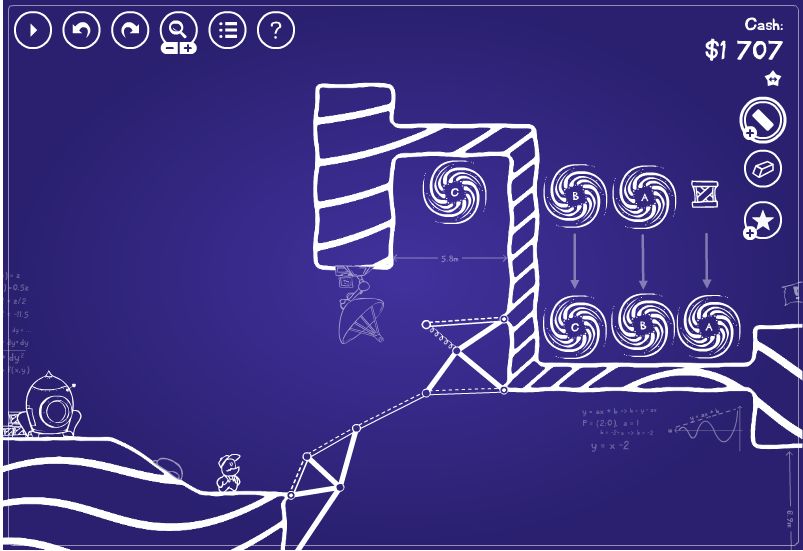 Game Walkthroughs (Oyun Çözümleri): Cargo Bridge 2 Walkthrough (The Moon)