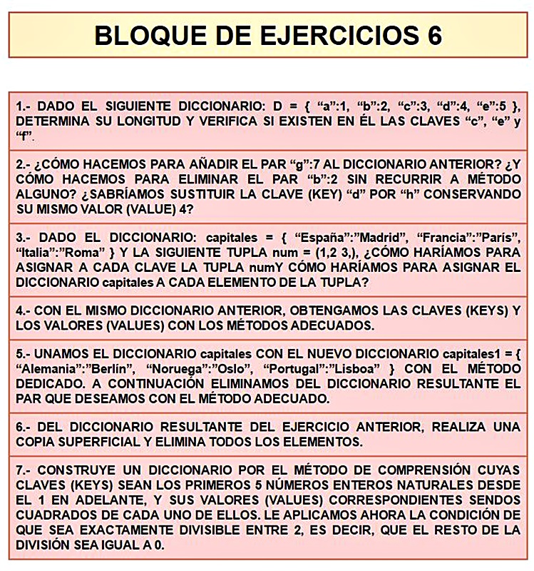 APRENDER A PROGRAMAR CON PYTHON: DICCIONARIOS Y SUS MÉTODOS