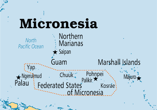 MICRONESIA - GEOGRAPHICAL MAPS OF MICRONESIA ~ Klima Naturali™