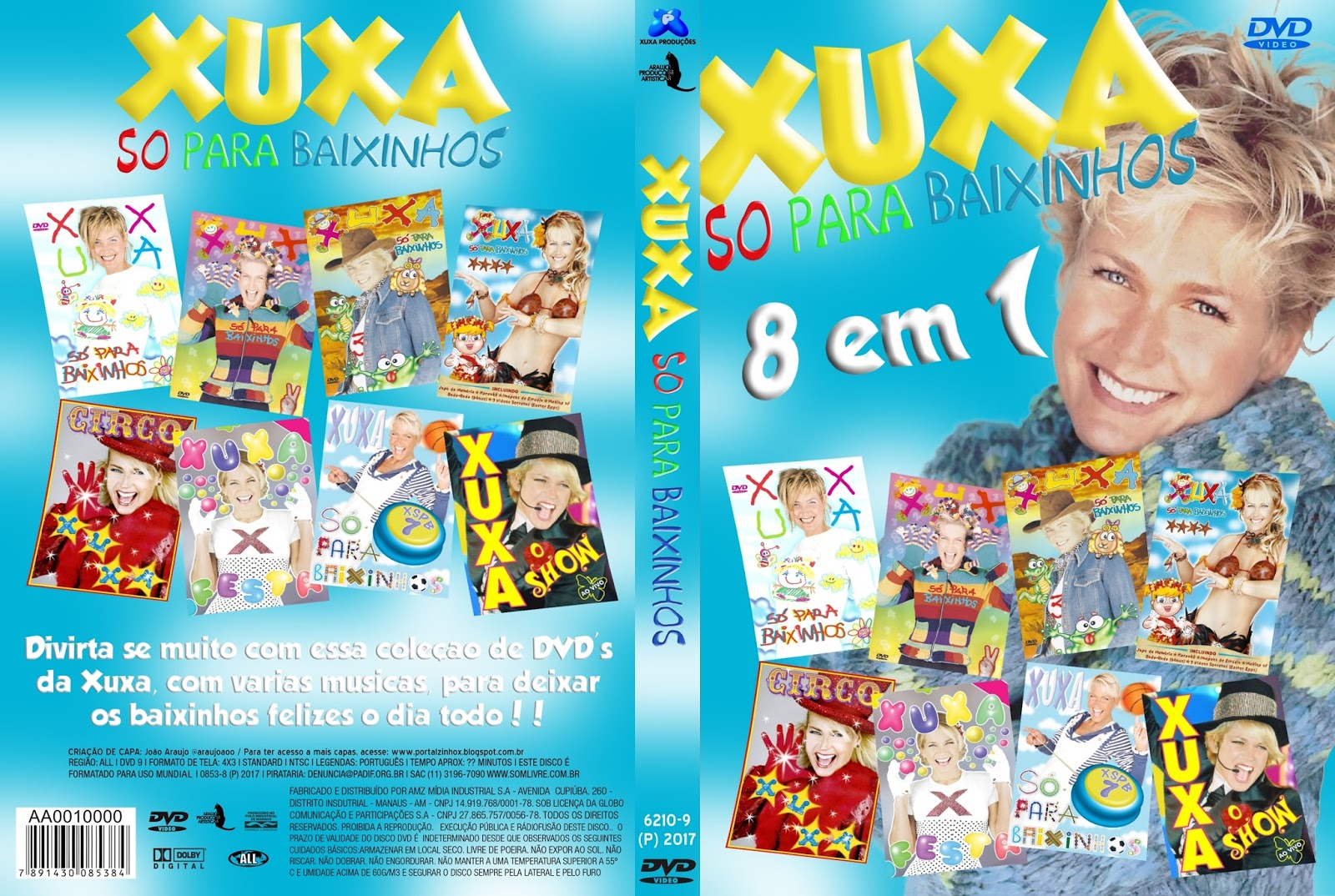 Portal X: CAPA DVD - XUXA SÓ PRA BAIXINHOS (XSPB 8 EM 1)