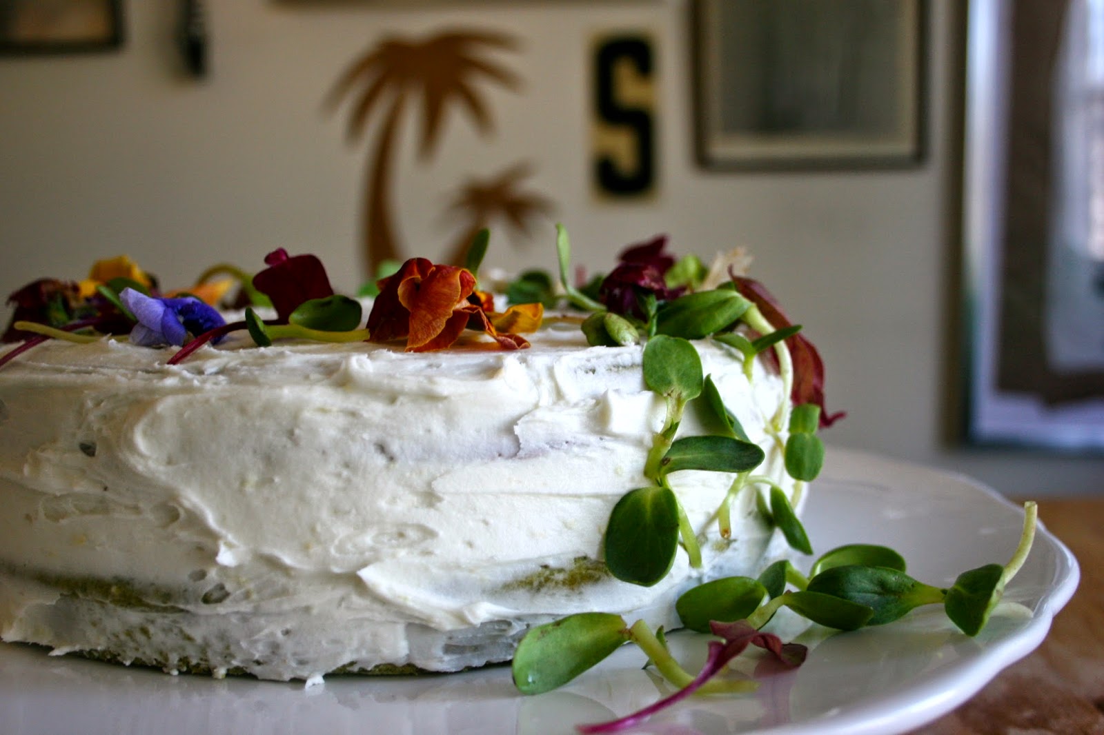 Nothing in the House: Sweet Pea Cake with Lemon Buttercream + a Spring ...