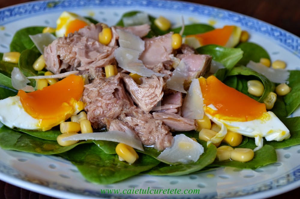 Salata de ton cu spanac - CAIETUL CU RETETE