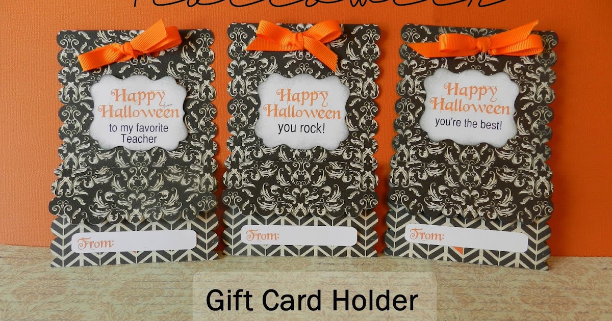 It's Written on the Wall: Halloween Themed Gift Card Holder For Teacher ...