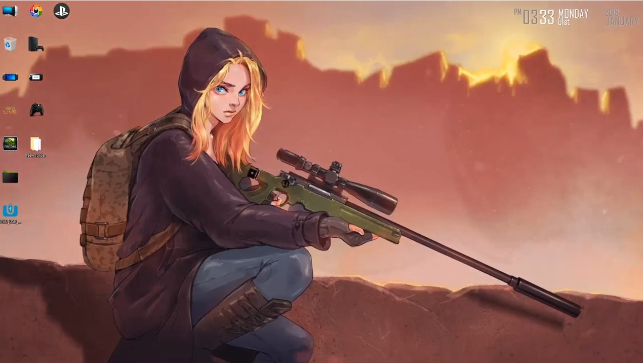 wallpaper engine anime PUBG girl animated free download - wallpaper engine