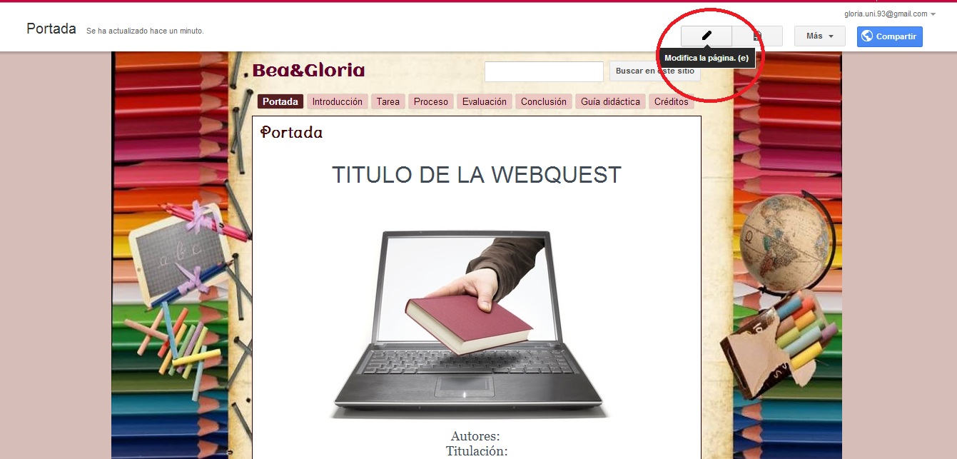 dcyade Gloria Santana Sáez: Practica Webquest