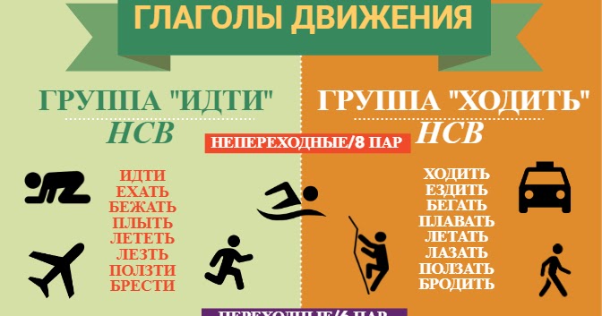 Визуальный русский: Глаголы движения