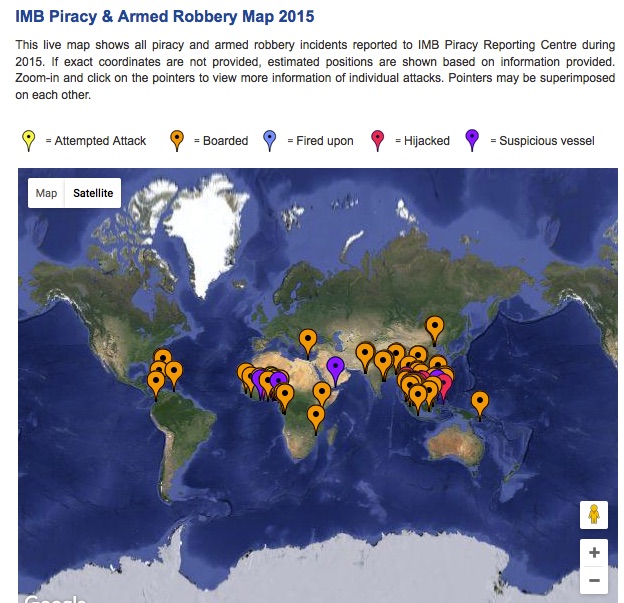 EagleSpeak: Piracy and Armed Robbery Against Shipping in 2015